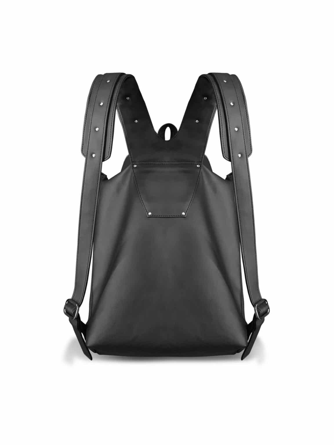 Stunning Black Grape Leather Backpack MAXI | Swiss Impact Store