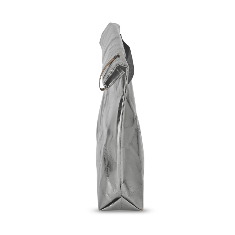 Sustainable Silver Metallic Clutch - etéreo - Swiss Impact Store